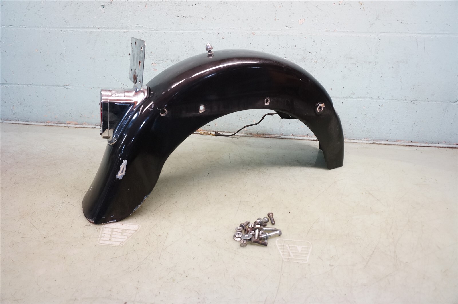 Harley Panhead Duoglide Knucklehead FL FLH Shovelhead *2679 Rear Fender ...