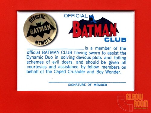 Batman Club card 1960's reproduction 2x3" fridge/locker magnet | eBay