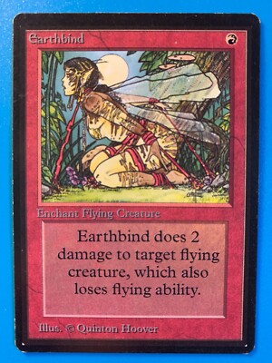MTG 1x Earthbind BETA OLD SCHOOL Pauper Magic the Gathering Card x1 LP ...
