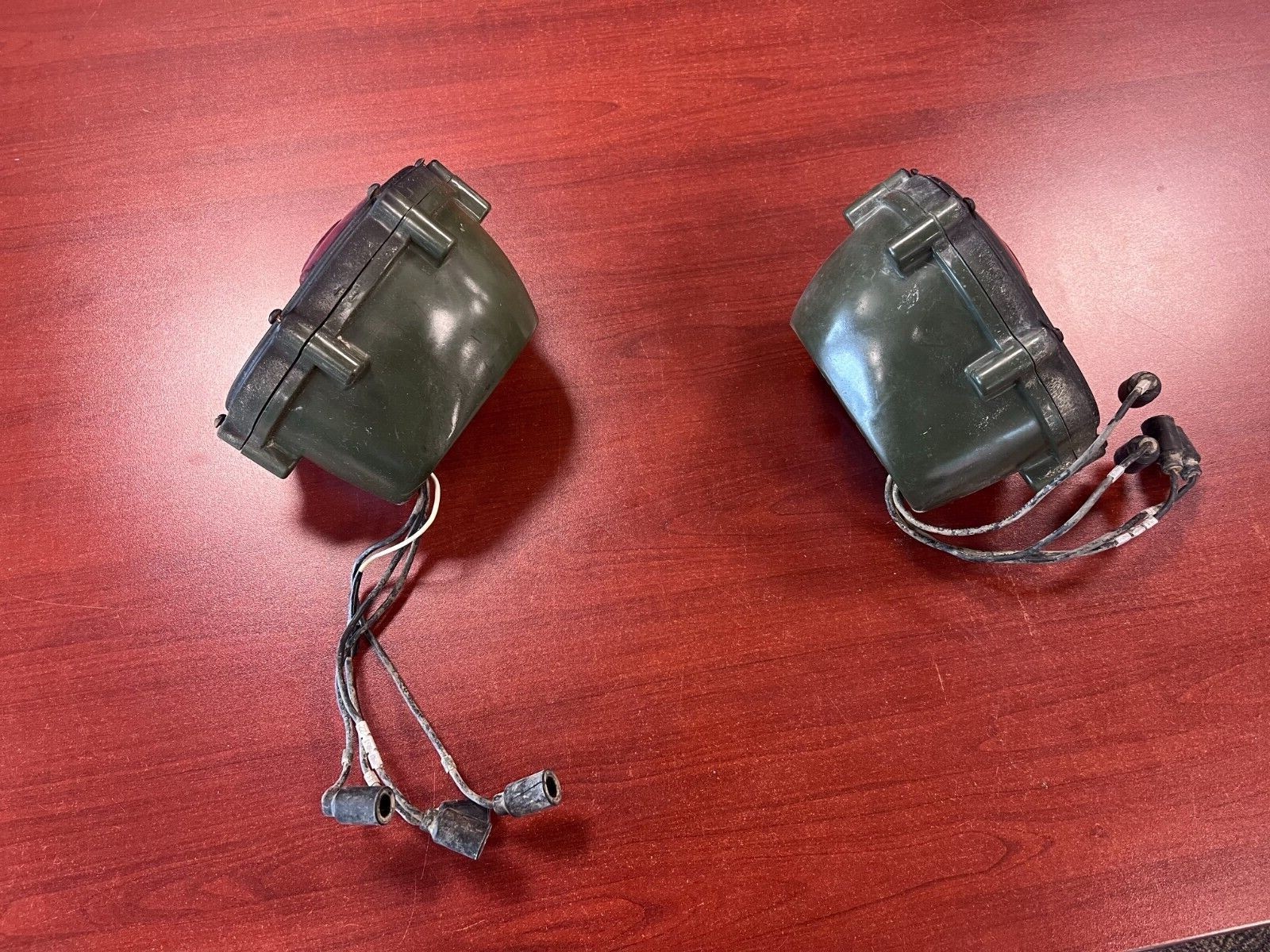 2 GREEN MILITARY HUMVEE TAIL LIGHTS M35A2 M35A3 M939 M809 M998 M1101 ...