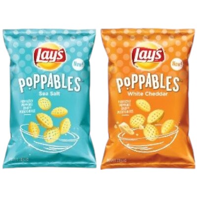 Lay's Poppable's Variety Pack One Bag Of Sea Salt! One Bag Of White ...