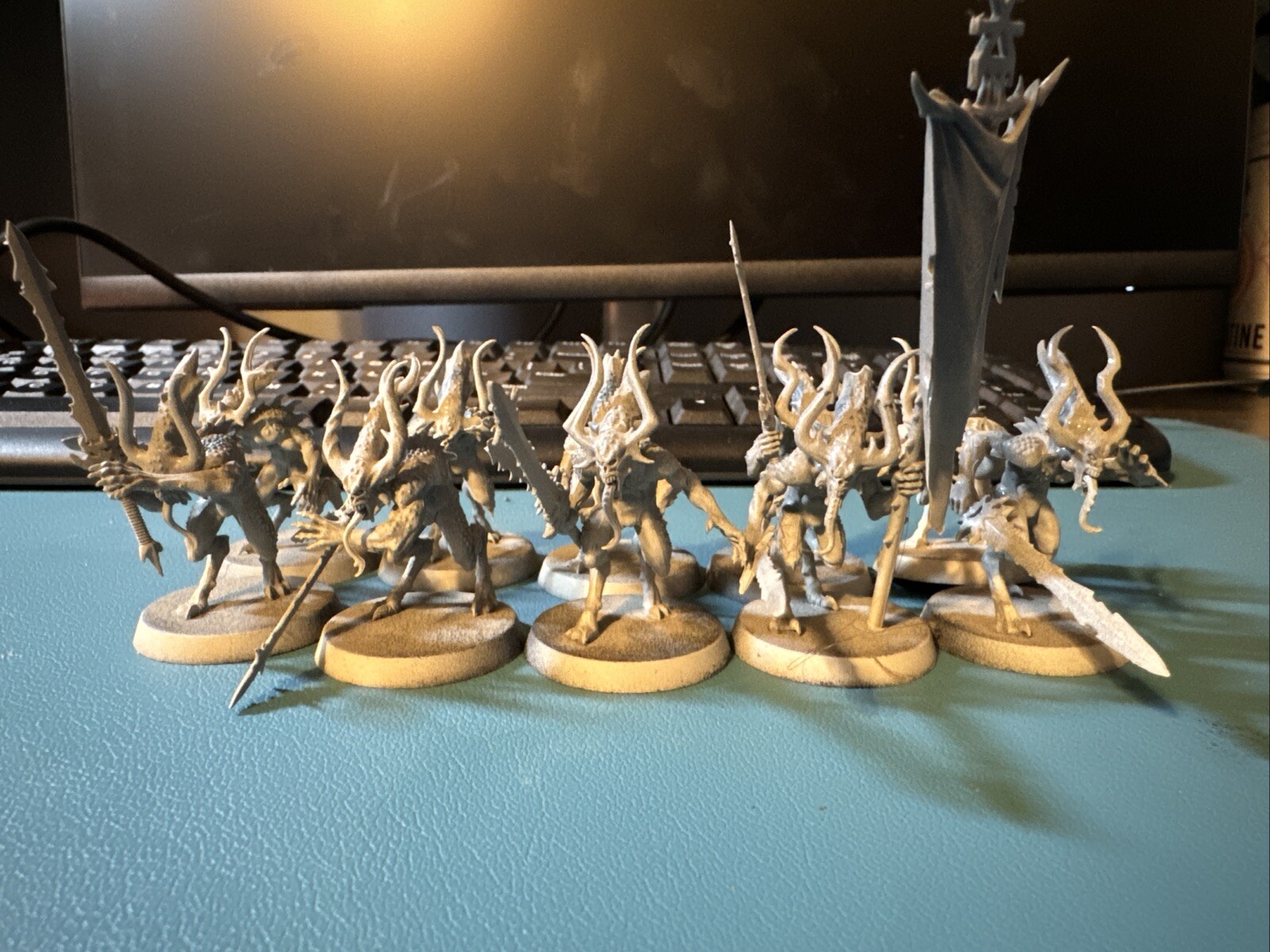 Bloodletters (10) Warhammer AoS 40k TOW Daemons of Khorne FULLU Built ...