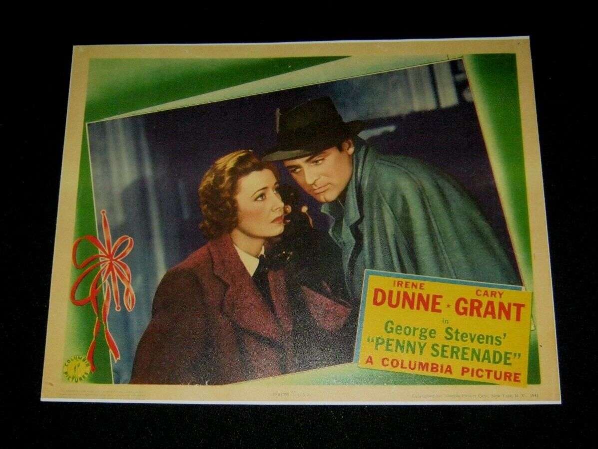 1980s Reproduction 11x14 Lobby Card PENNY SERENADE CARY GRANT IRENE ...