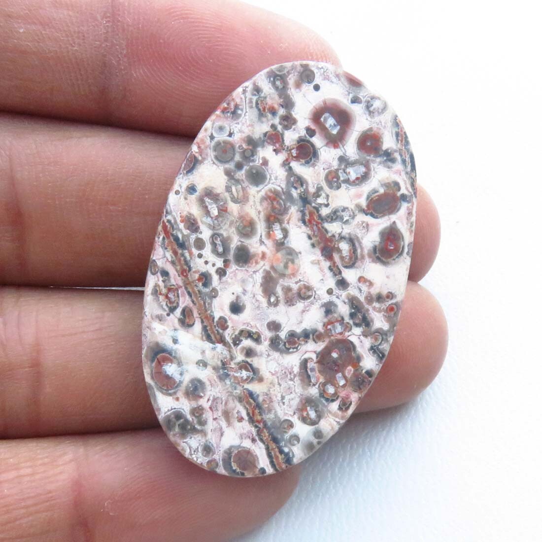 Leopard Jasper Gemstone Natural Leopard Skin Jasper Oval Cabochon ...
