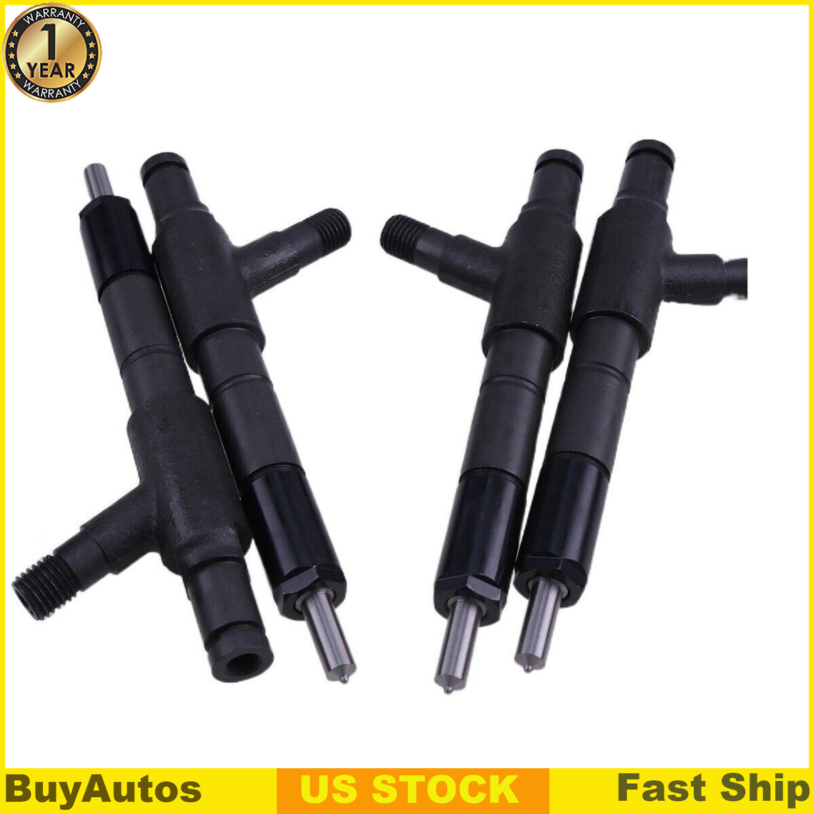 4Pcs Fuel Injectors For Isuzu Engine 4HE1 4.8L 4HG1T 4.6L Truck NPR ...