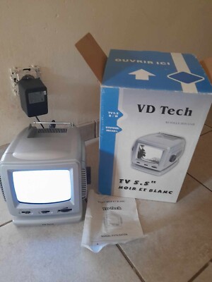 Mini téléviseur VD Tech 5.5 " Noir et Blanc | eBay
