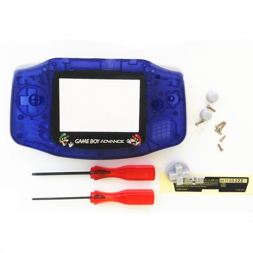 Clear Blue Super Mario Housing Shell Pack for Nintendo Gameboy Advance ...