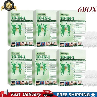 6BOX Moringa Berberine 10 In1 Advanced Nano Microne edle Patch 7 Pcs ...