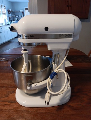 KitchenAid Mixer K5SS White Heavy Duty 10 Speeds | eBay