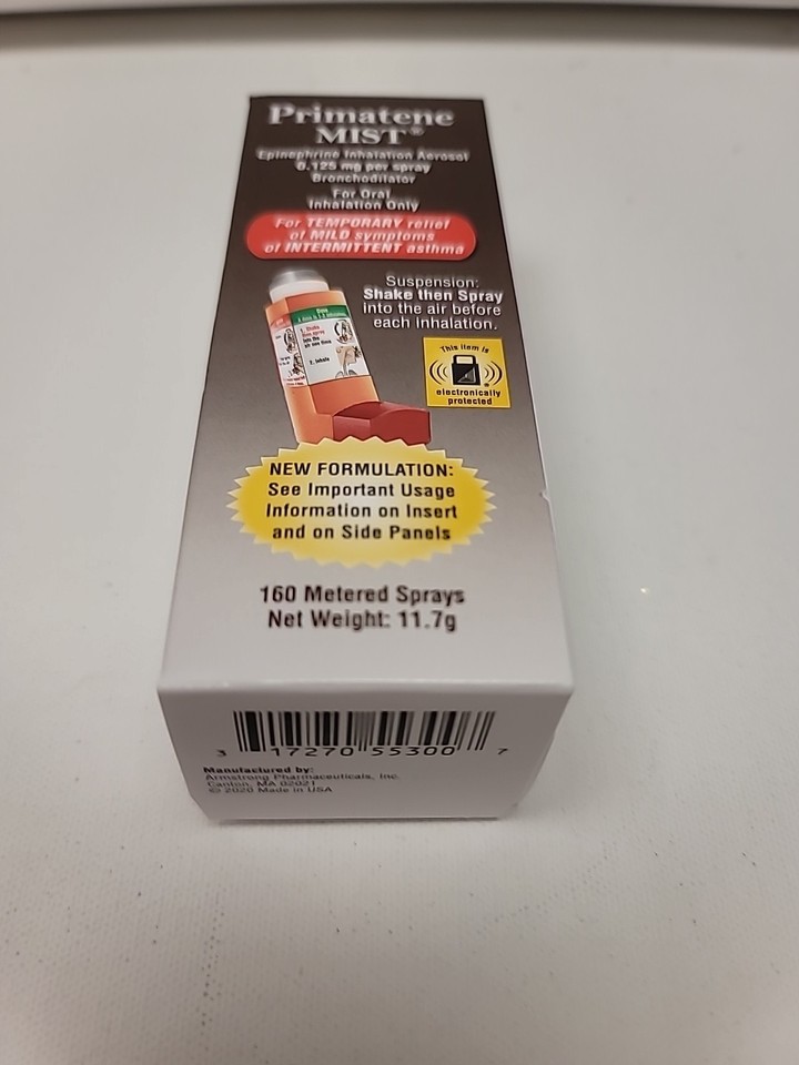 Primatene Mist Epinephrine Inhalation Aerosol - EXP 12/2026 FREE SHIP ...