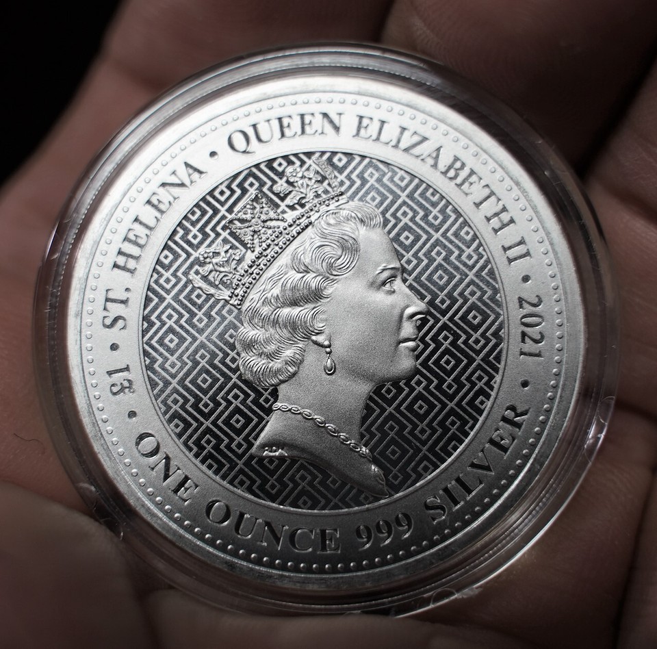 2021 Victory Through Harmony St. Helena Queen Elizabeth II 999 Silver ...