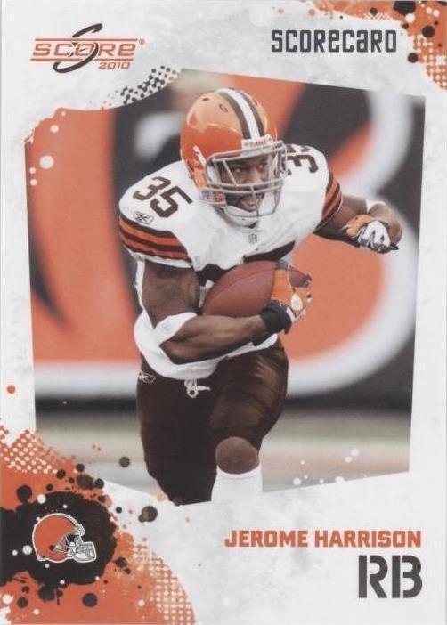 2010 Score - Jerome Harrison #68 Scorecard /499 for sale online | eBay