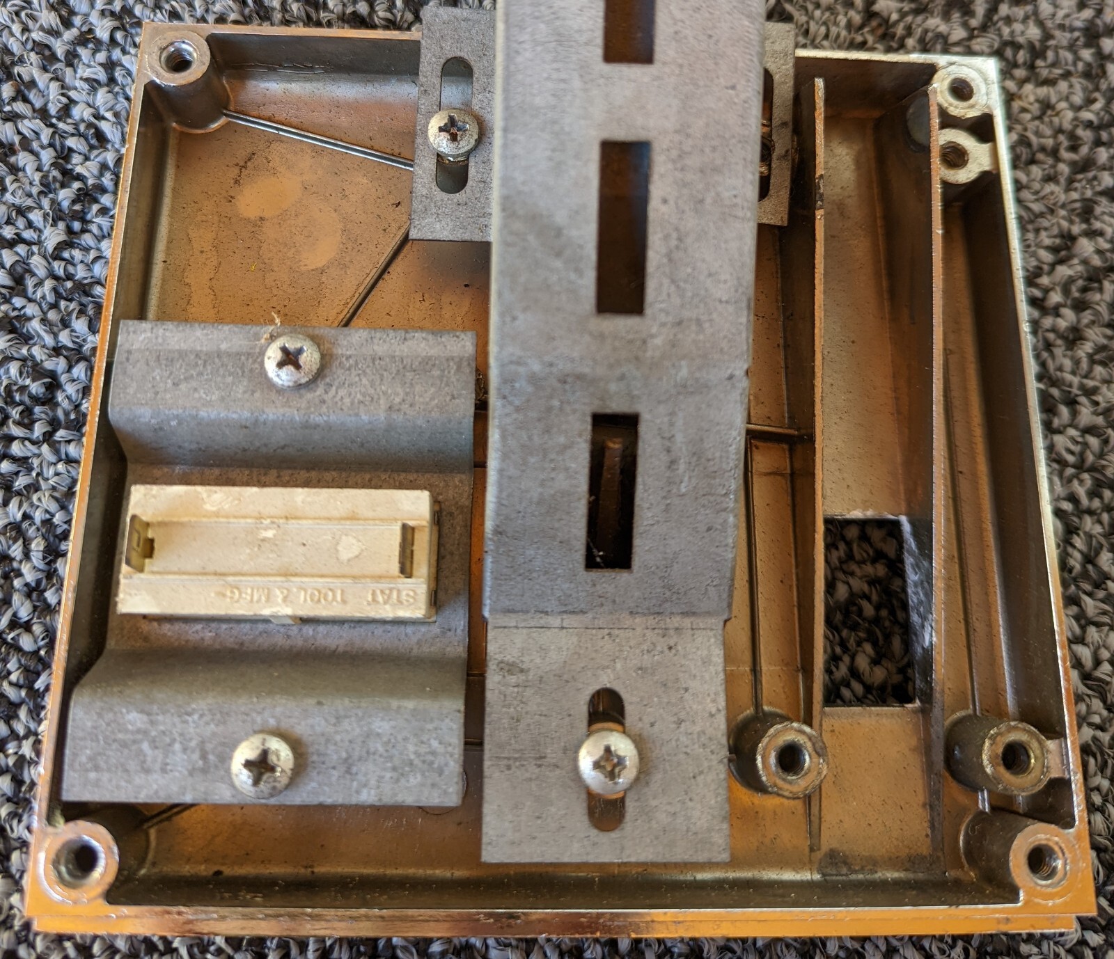 Cavalier Coke Machine Front coin slot panel & coin drop chute parts or ...