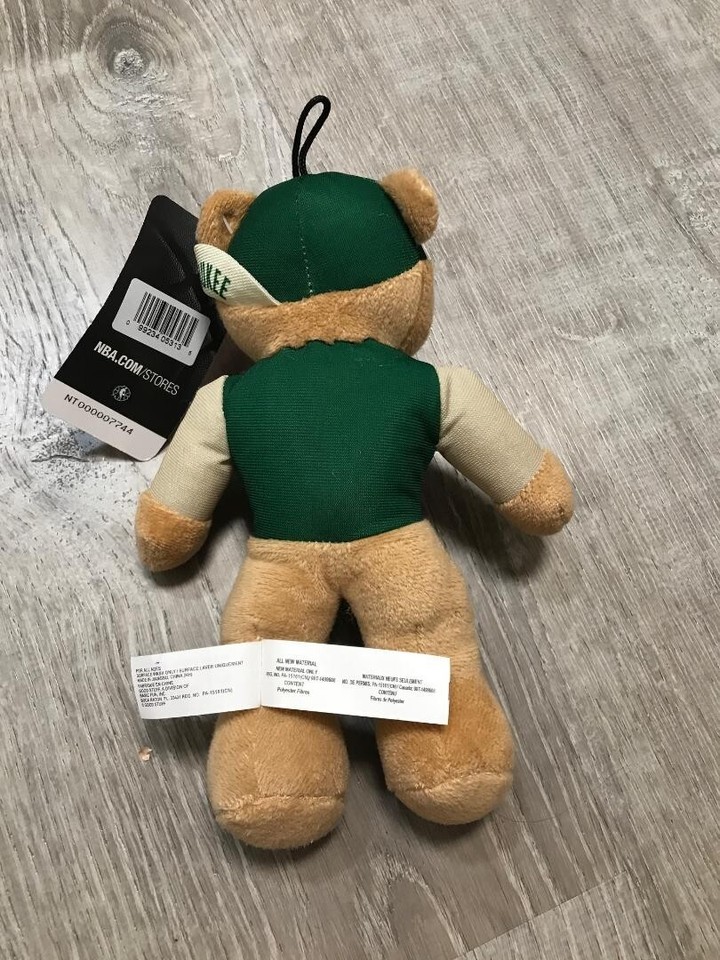 Milwaukee Bucks Teddy Bear Plush Stuffed Animal Good Stuff NBA 2017 8 ...