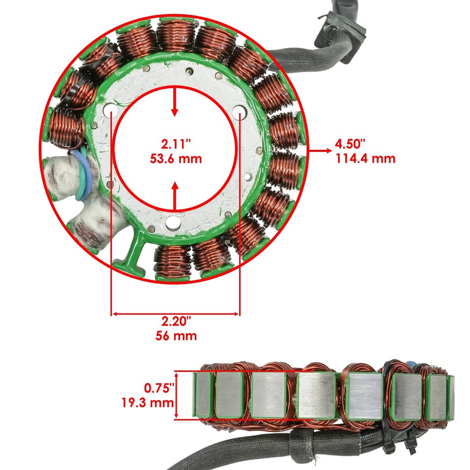 Stator for Kawasaki KLR650 Kl650A 1987-2007 Motorcycle Magneto | eBay