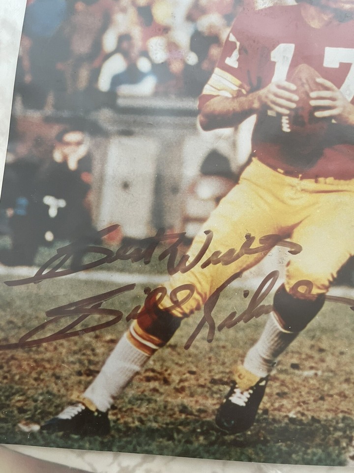 Billy Kilmer Autographed 8x10 Photo Washington Redskins JSA | eBay