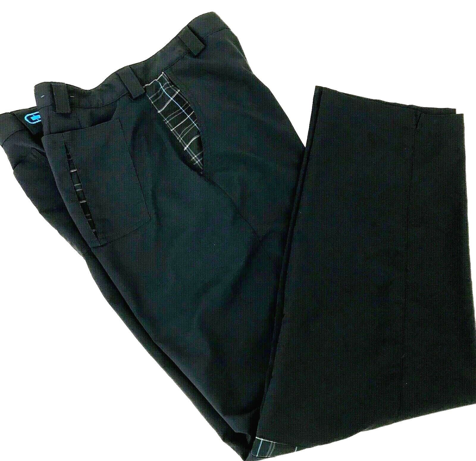 OGIO Golf Pants Men 34 x 32 Flat Front Grip Waist Vent Cuffs Black ...