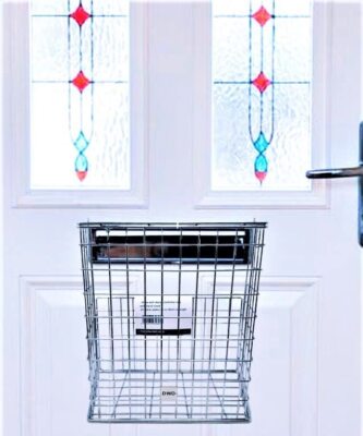 Letter Cage Guard Mail Post Box Chrome Clip On for PVC & Composite ...