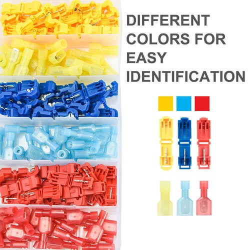 1 Set Colors Quick Splice T-tap Wire Terminals+Male Spade Electrical ...
