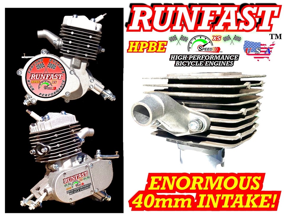 PK80 Low Hole 80cc Bike Bicycle Motorized 2 Stroke Petrol Gas Motor ...