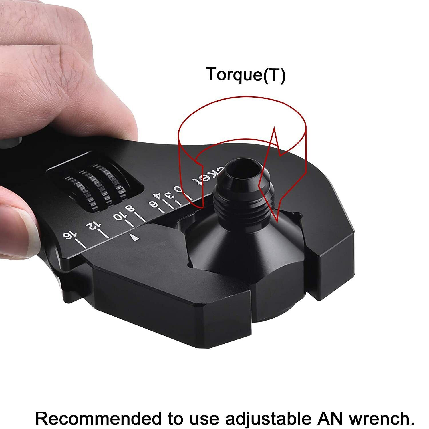 2PC Set 10AN Female to 6AN Male Flare Reducer Fitting Fuel Cell ...