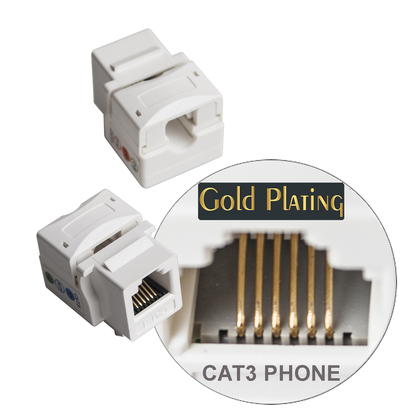 1Port RJ11 RJ12 6P6C Phone Keystone Wall Plate 1Gang Cat3 | eBay Australia