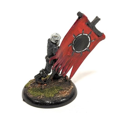 Alternative Arm Fantasy Undead 2 Skeleton Command - Standard Bearer w ...