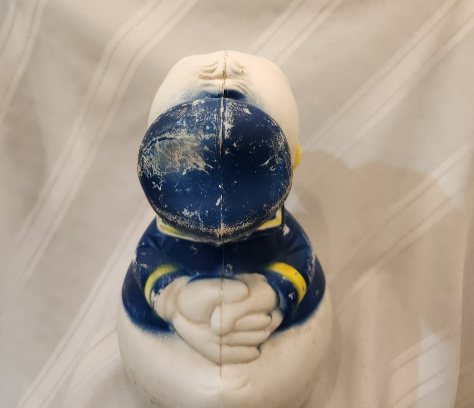 1960s Roly Poly Toy Donald Duck Plastic Toy W/ Rattle Sound 11.5 Inches ...