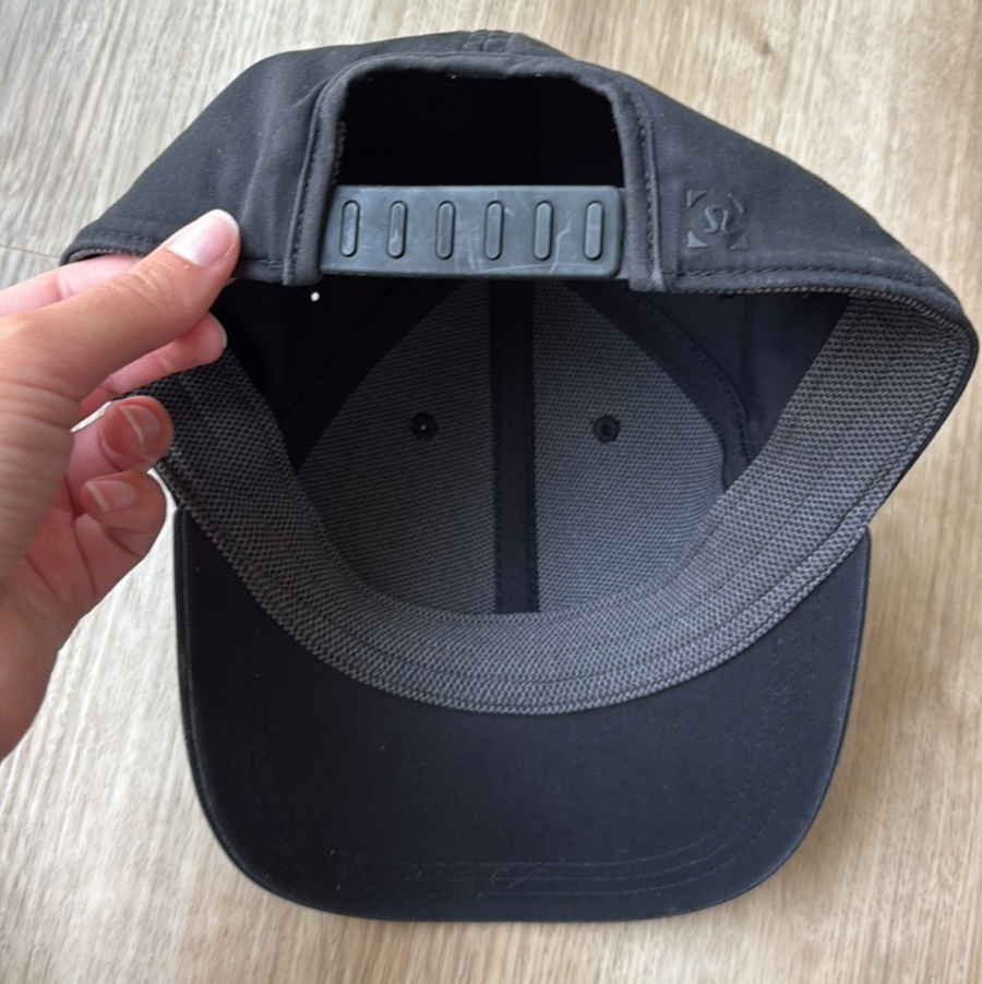 Lululemon Hat Cap Mens One Size Black On The Fly Ball Cap Black ...