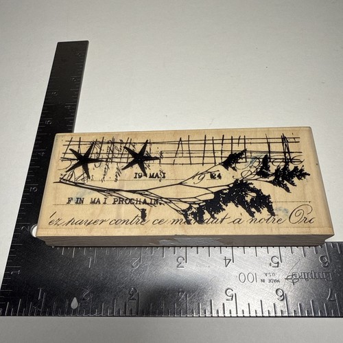 Stampington Elegant Cliff Floral Wood Rubber Stamp Christine Adolph 6 ...