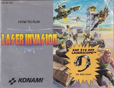 Nintendo NES Instruction Manual Laser Invasion | eBay
