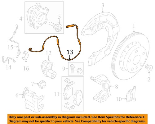 BMW OEM 19-25 230i xDrive Brake Components-Wear Indicator 34356870354 ...