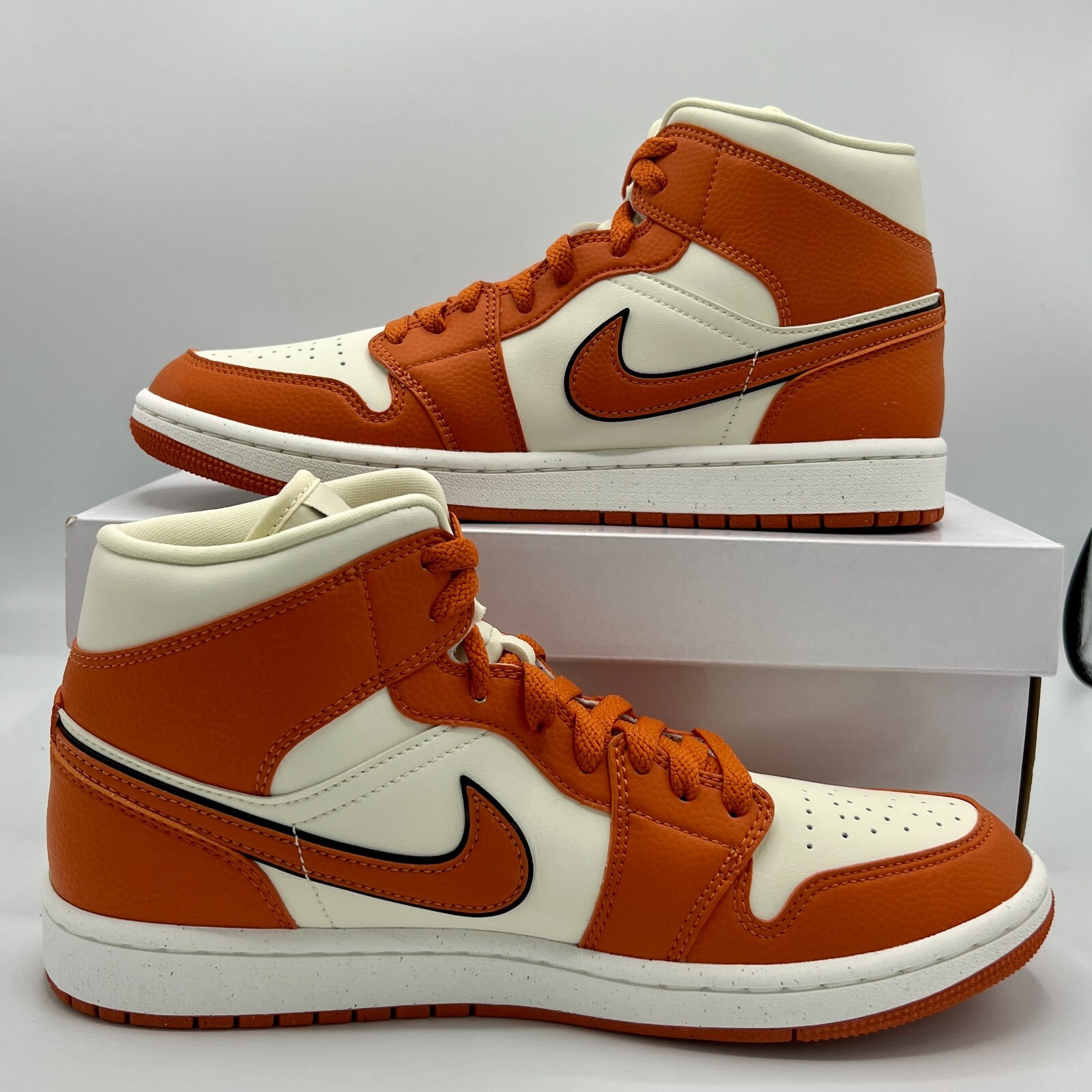 Nike Air Jordan 1 Mid SE Sport Spice Orange/White DV1302-100 Women's ...