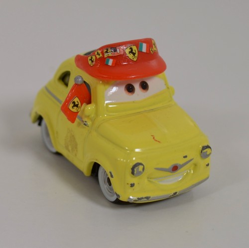 1.75" Ferrari Fan Luigi w/ Hat Diecast Metal & PVC Disney Pixar Cars 2 ...