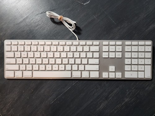 25 -Genuine Apple USB Wired Keyboard A1243 w/ 10 Key for iMac, Mac Mini ...