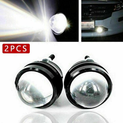2x High Power 15W LED Fish Eye Bulbs for Car Parking Fog Daytime ...