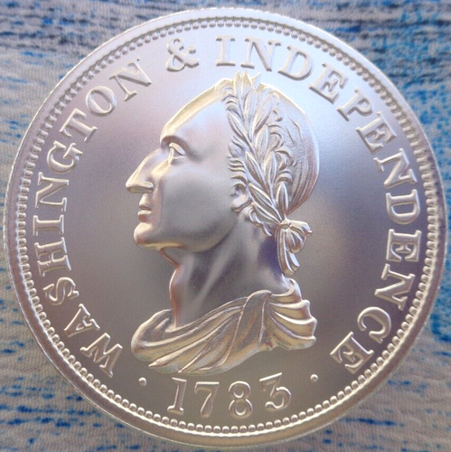 2 oz. 1783 WASHINGTON & INDEPENDENCE CENT Coin Tribute rounds .999 fine ...