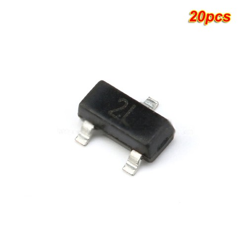 20pcs SMD Triode MMBTA92LT1/3904/3906/5401/2N5551 SOT-23 series ...
