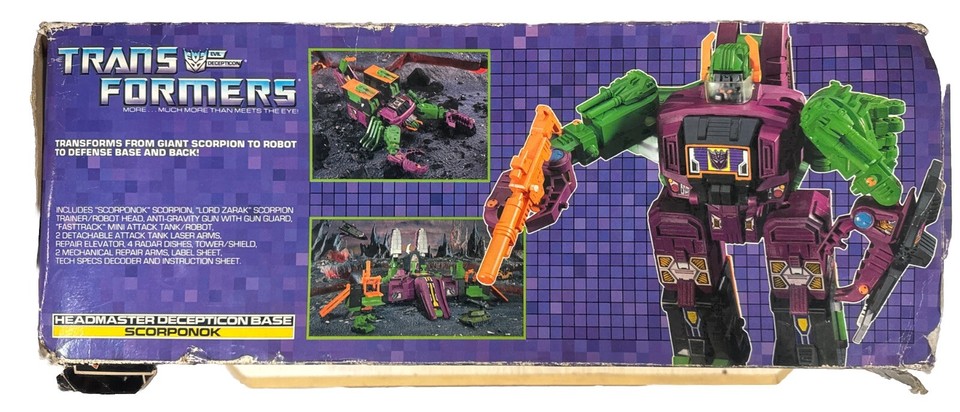 Transformers Original Headmaster Decepticon Base Scorponok Mint | eBay