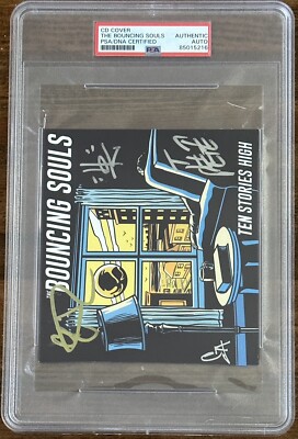 THE BOUNCING SOULS FULL BAND Signed Autographed CD Cover PSA DNA ...