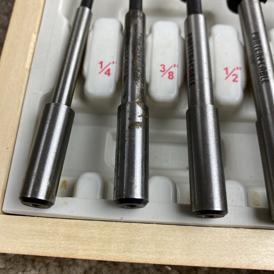Porter Cable 8Pc.Forstner Bit Set w/Case Good Condition | eBay