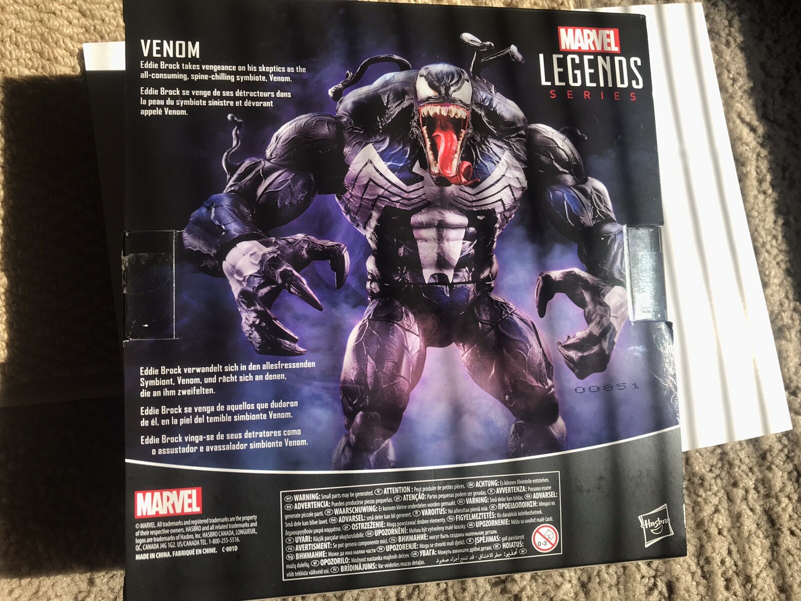 MARVEL LEGENDS MONSTER VENOM FIGURE NEW IN BOX 2020 Deluxe Venom Figure ...