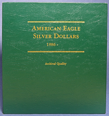 Used Littleton Silver Eagle 1986-2009 3 Page Album - Archival Quality ...