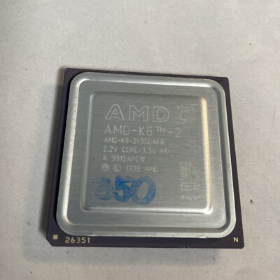 AMD K6-2 /350AFR 350MHz Socket Super 7 CPU Processor @CPUN | eBay
