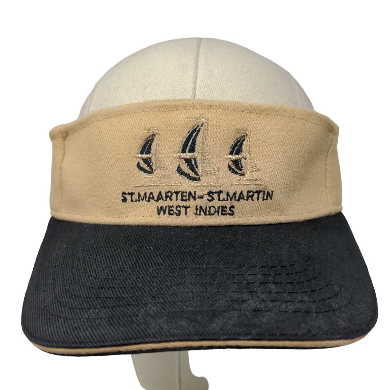 St. Maarten St. Martin West Indies Men's Strapback Sun Visor Cap Hat ...