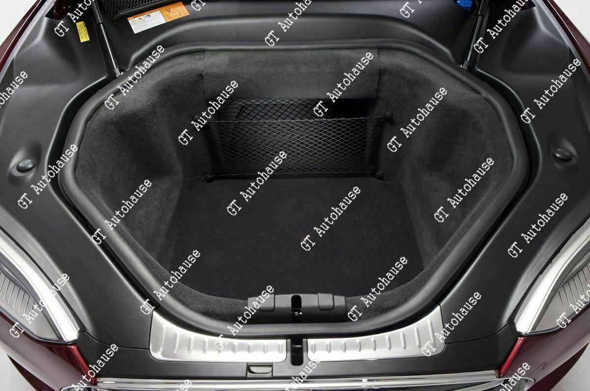 For Audi Rear Cargo Trunk Storage Organizer Envelope Black Elastic Mesh ...