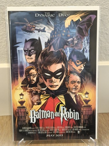 BATMAN AND ROBIN #40 ~ TOMMY EDWARDS MOVIE POSTER VARIANT ~ NM 2015 DC ...