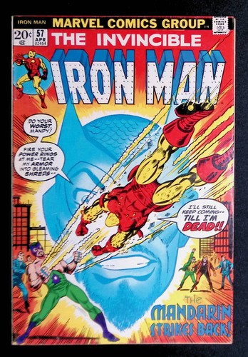Iron Man #57 The Mandarin George Tuska Art 1973 Marvel Comics FN- 5.5 ...