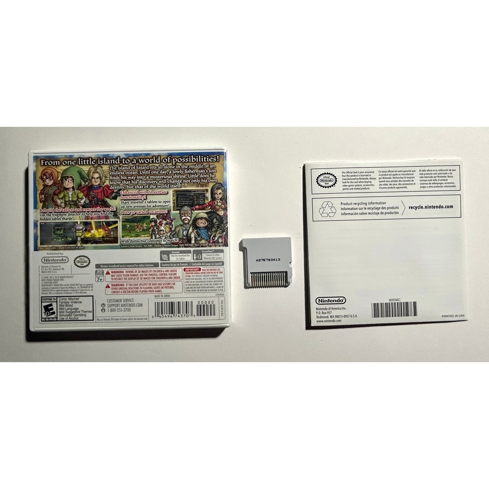 Dragon Quest VII Fragments of the Forgotten Past (3DS)Works Complete ...