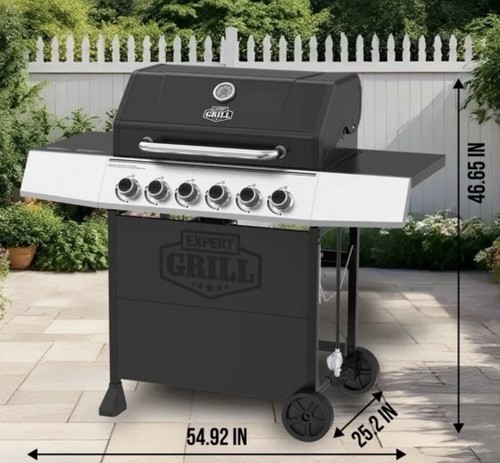 Expert Grill 6 Burner Propane Gas Grill in Black, free shipping | eBay